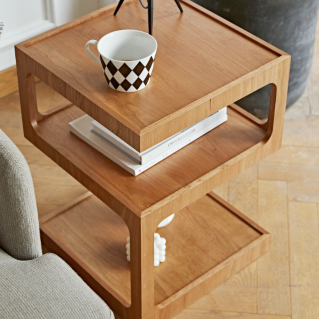 Hillyard end table with storage store