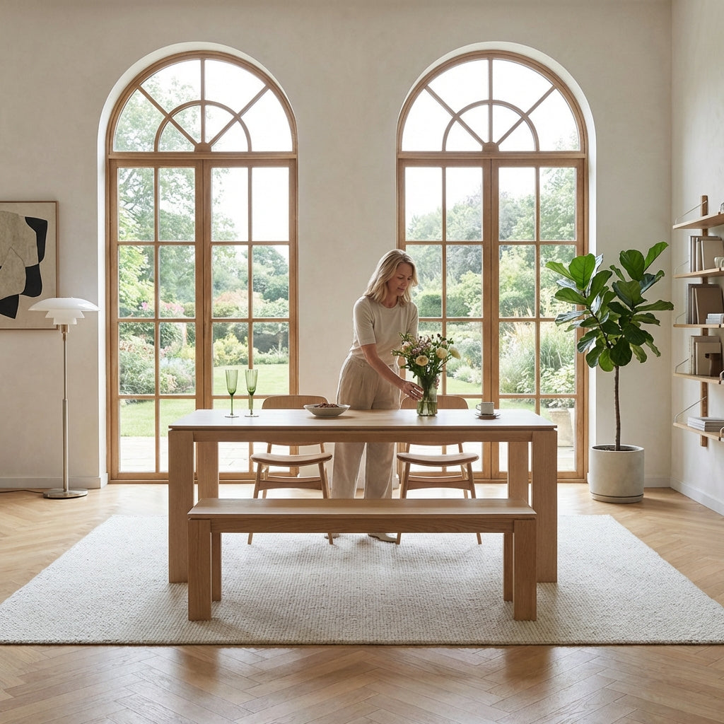 Ingrid Solid Wood Dining Table – cozymatic HK
